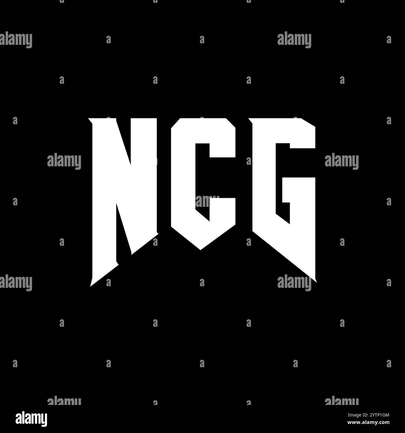 NCG letter logo design for technology company. NCG logo design black ...