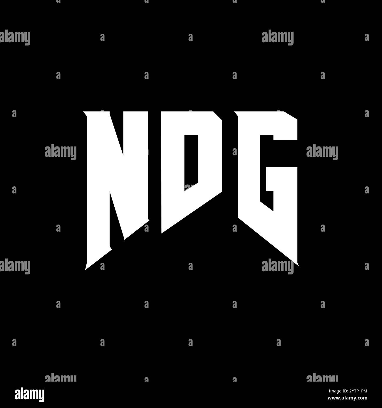 NDG letter logo design for technology company. NDG logo design black ...