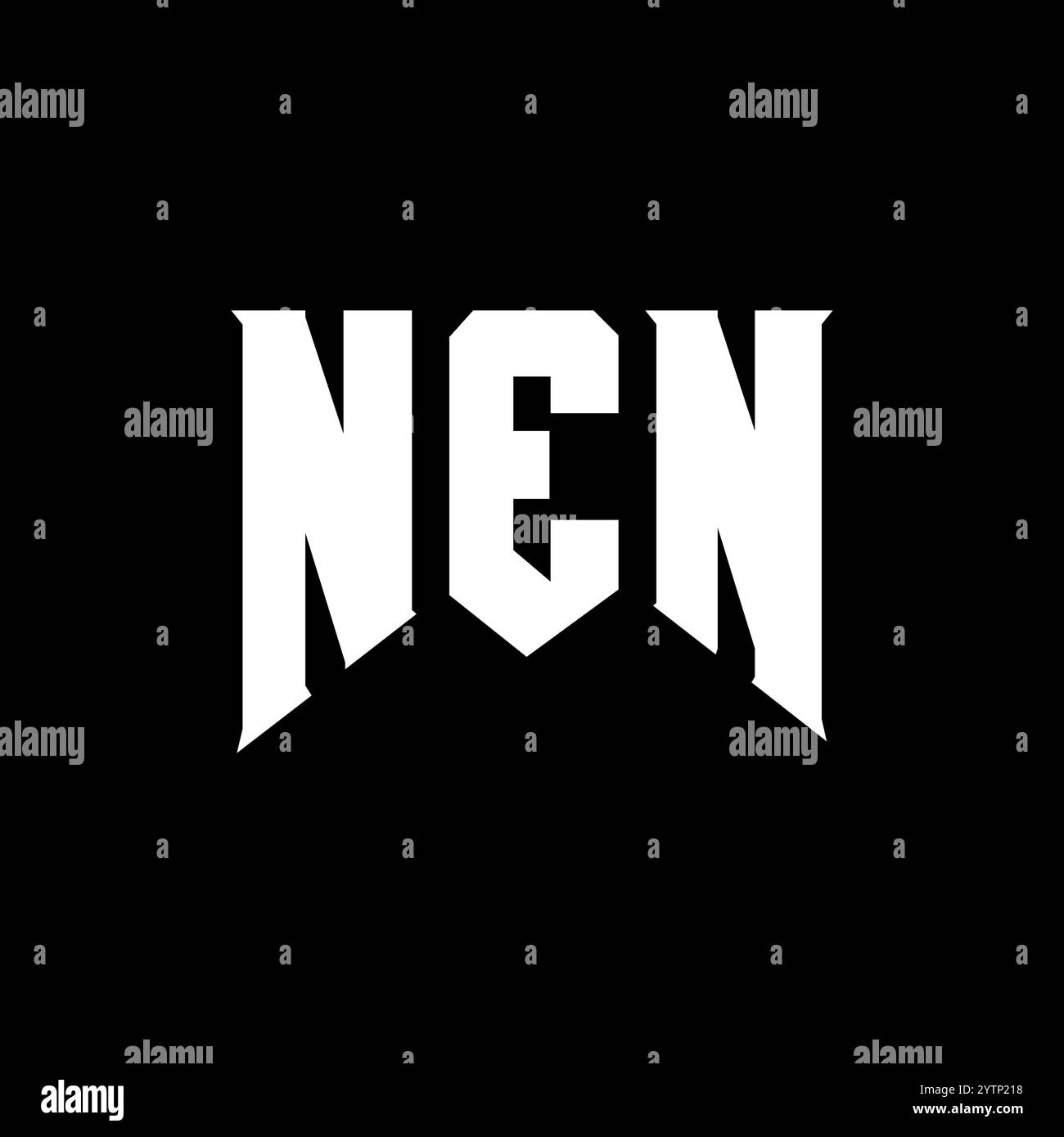 NEN letter logo design for technology company. NEN logo design black ...