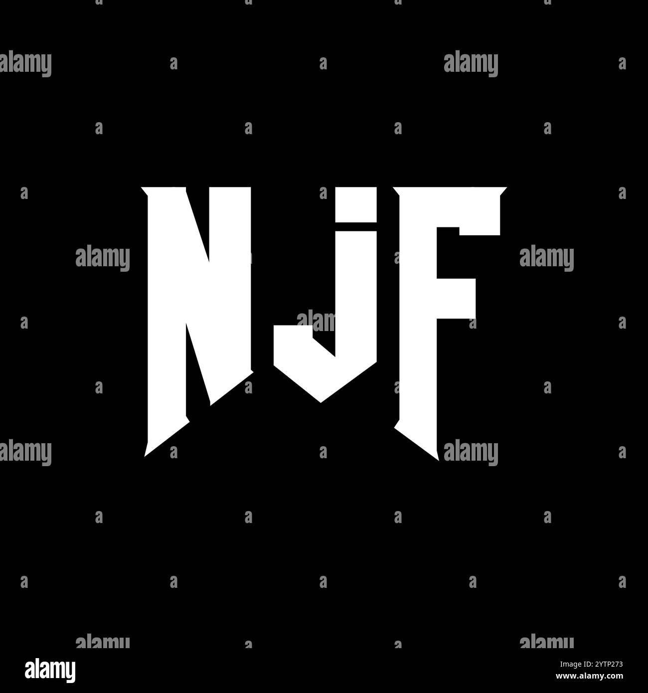 Njf logo design hi-res stock photography and images - Alamy