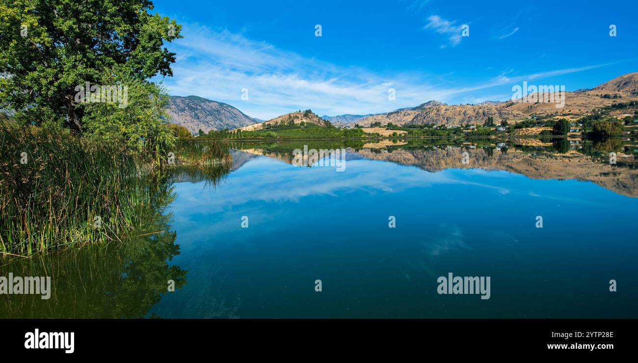 Roses Lake, Manson Scenic Loop, Chelan, Washington. Serene landscape ...