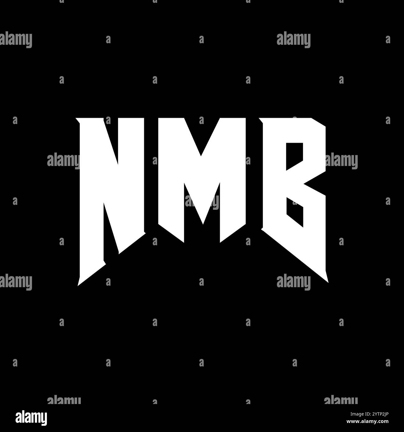 NMB letter logo design for technology company. NMB logo design black ...