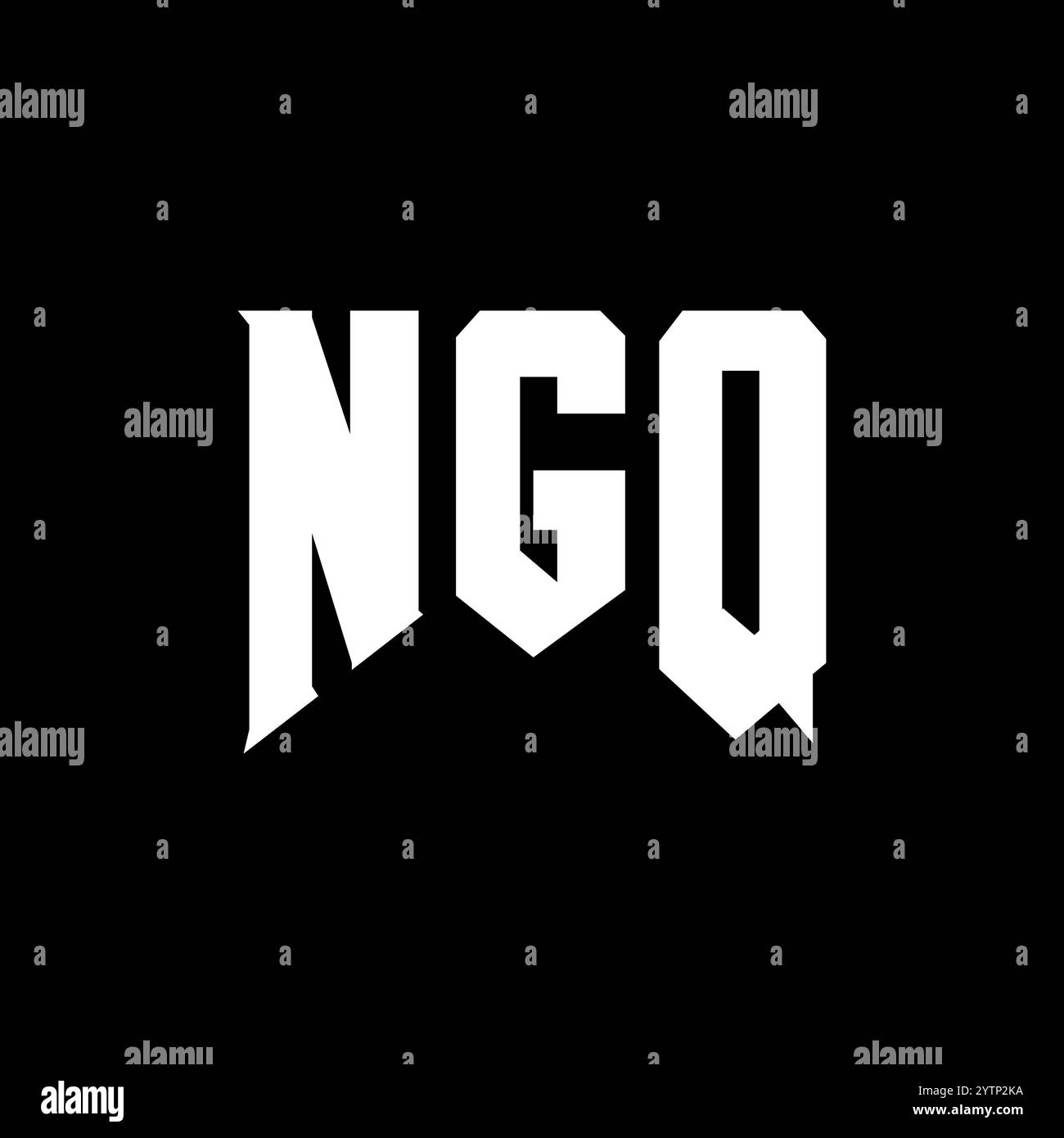 NGQ letter logo design for technology company. NGQ logo design black ...