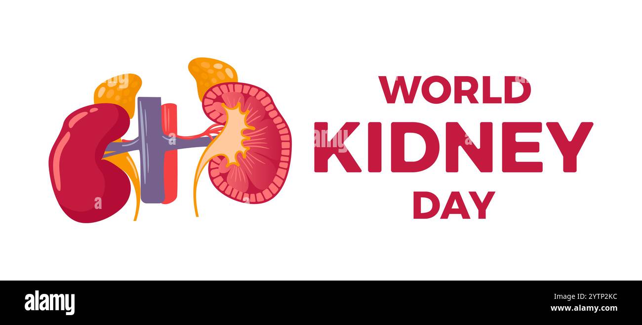 This World Kidney Day vector illustration features a vibrant design ...