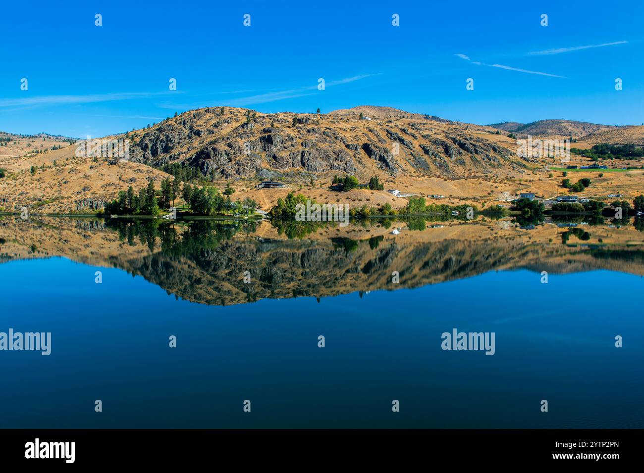 Wapato Lake, Manson Scenic Loop, Lake Chelan, Washington. It is the ...