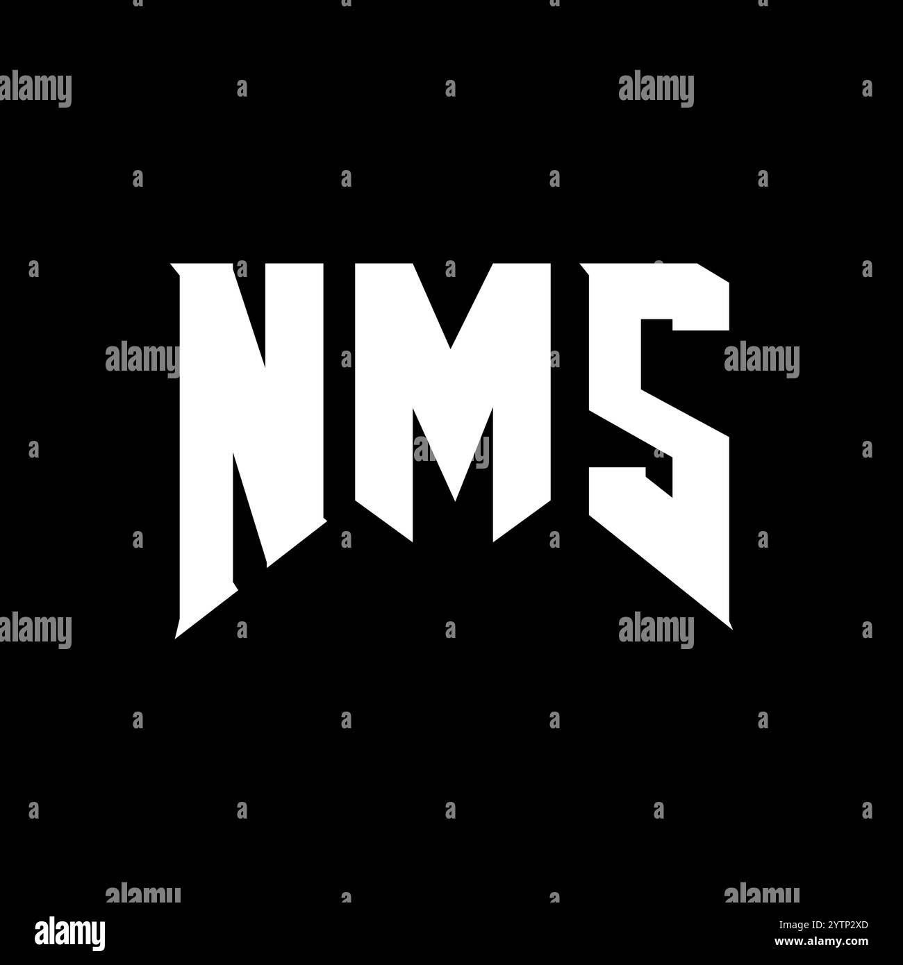 NMS letter logo design for technology company. NMS logo design black ...