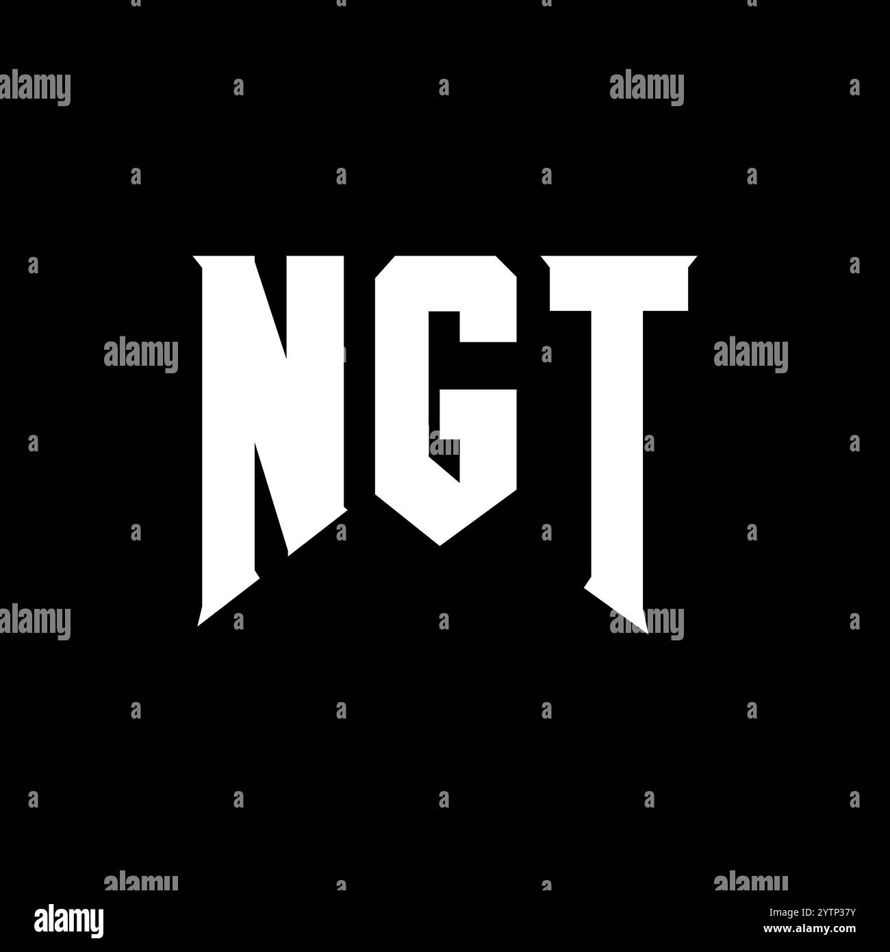 NGT letter logo design for technology company. NGT logo design black ...