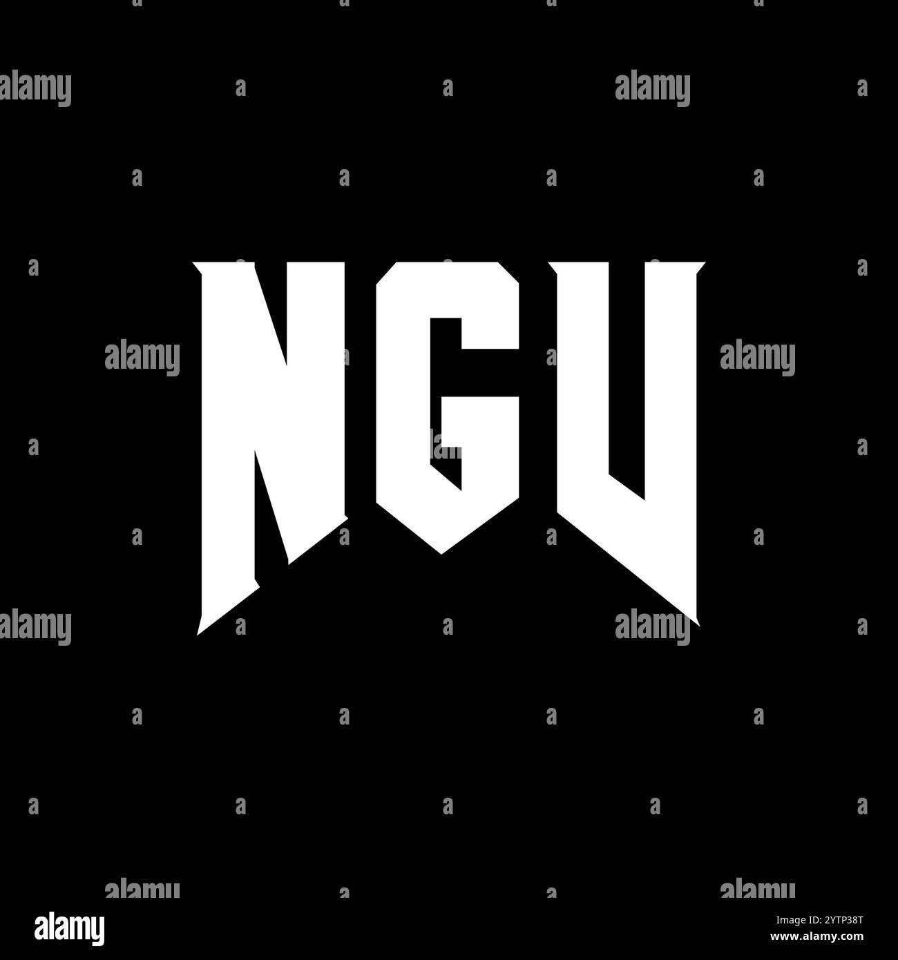 NGV letter logo design for technology company. NGV logo design black ...