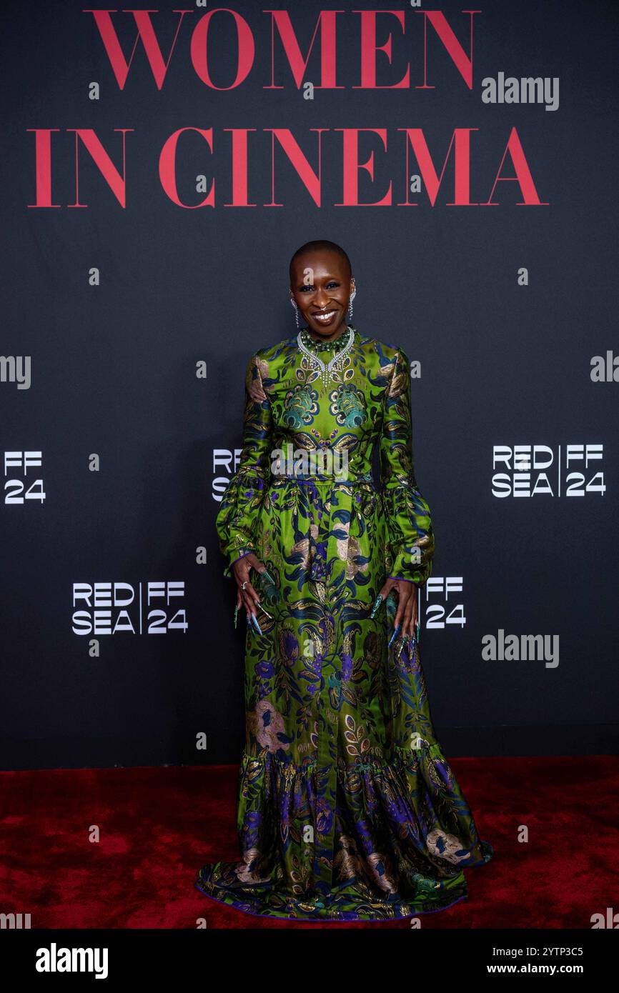 British actress and singer Cynthia Erivo poses during the “Women in ...