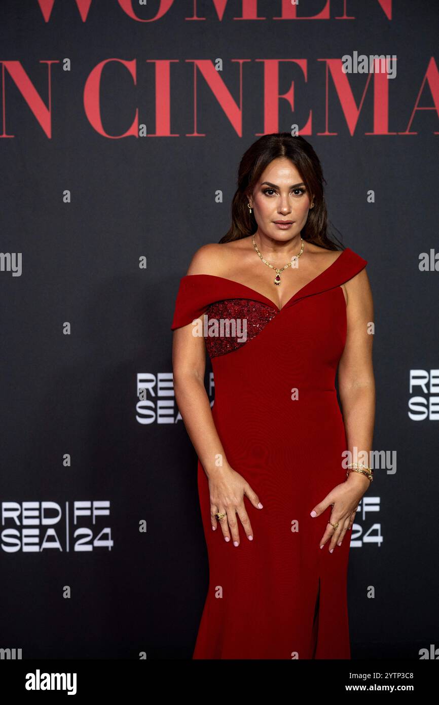 Jeddah, Saudi Arabia. 06th Dec, 2024. Tunisian actress Hend Sabry poses ...