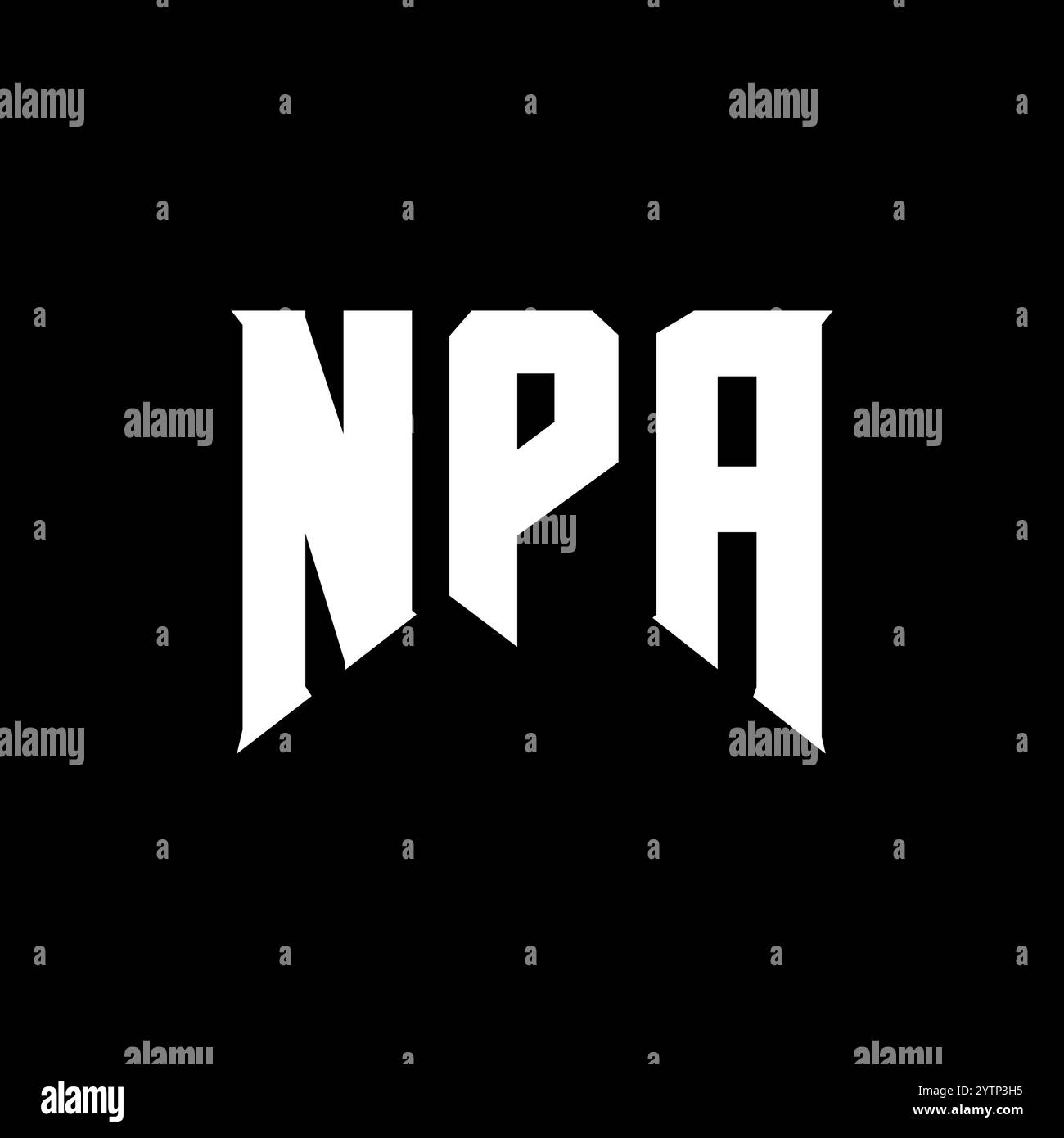 NPA letter logo design for technology company. NPA logo design black ...