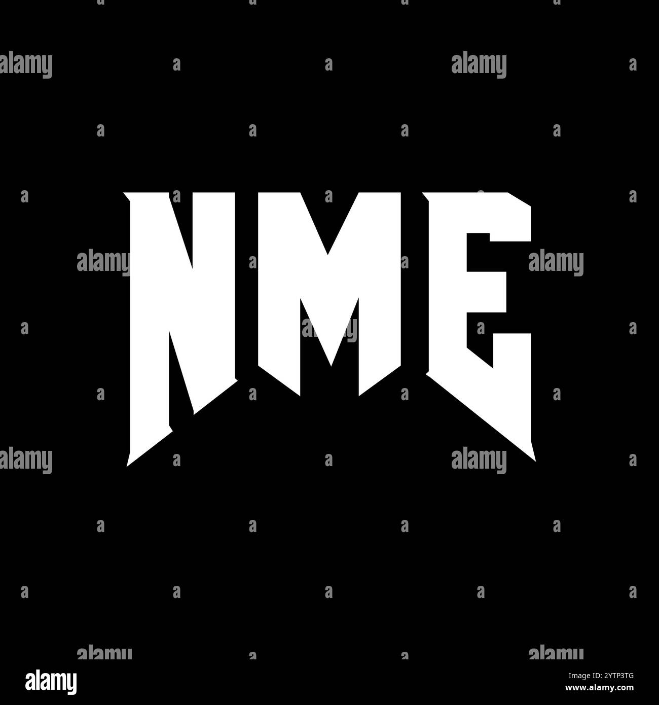 NME letter logo design for technology company. NME logo design black ...
