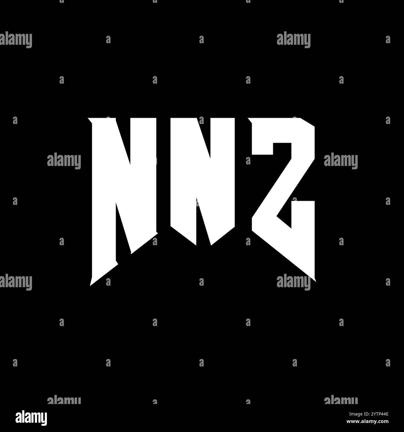 NNZ letter logo design for technology company. NNZ logo design black ...