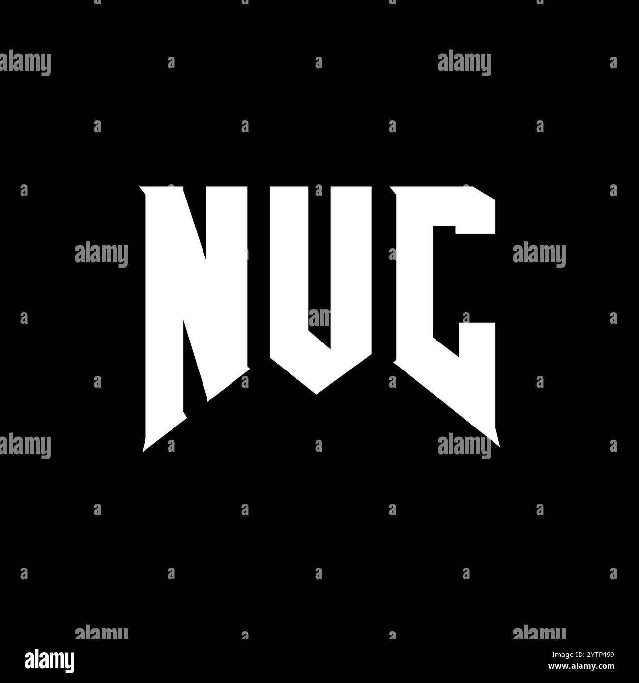 NUC letter logo design for technology company. NUC logo design black ...
