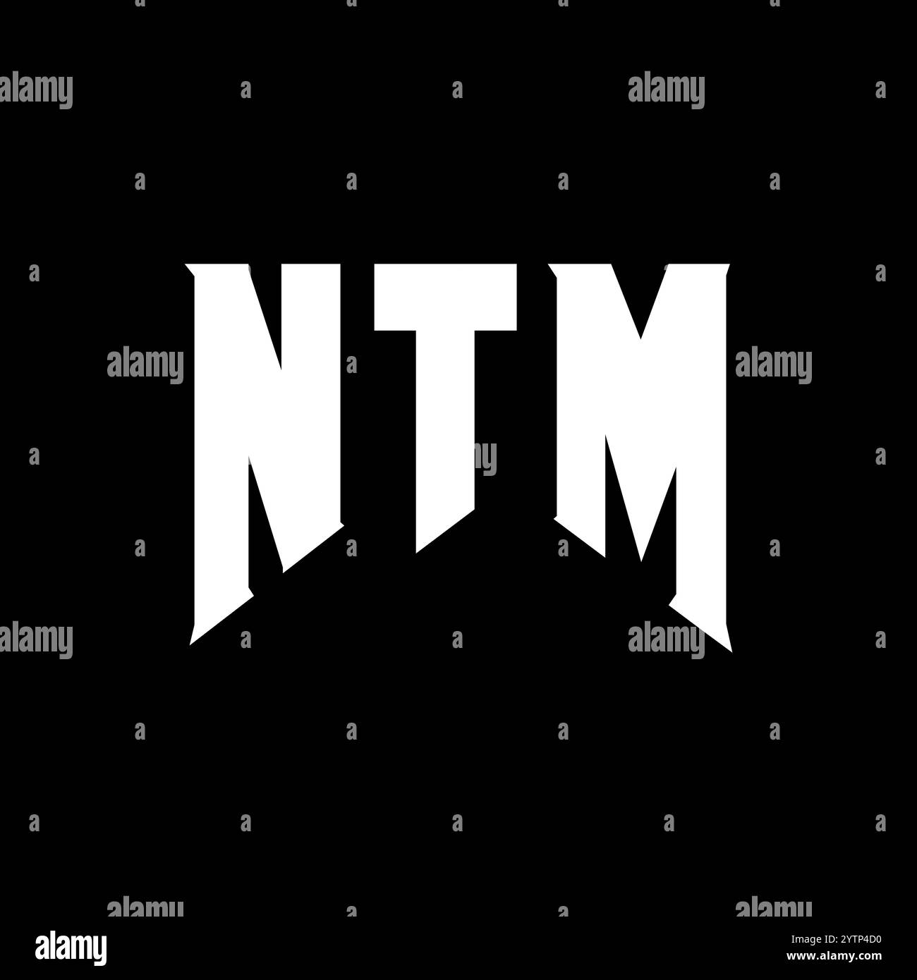 NTM letter logo design for technology company. NTM logo design black ...