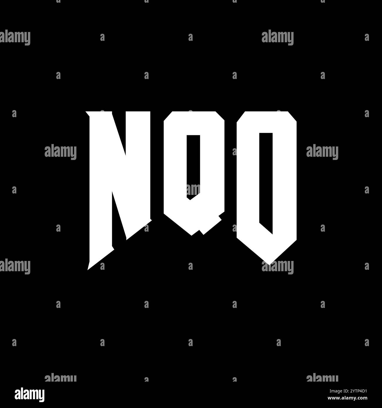 NQO letter logo design for technology company. NQO logo design black ...