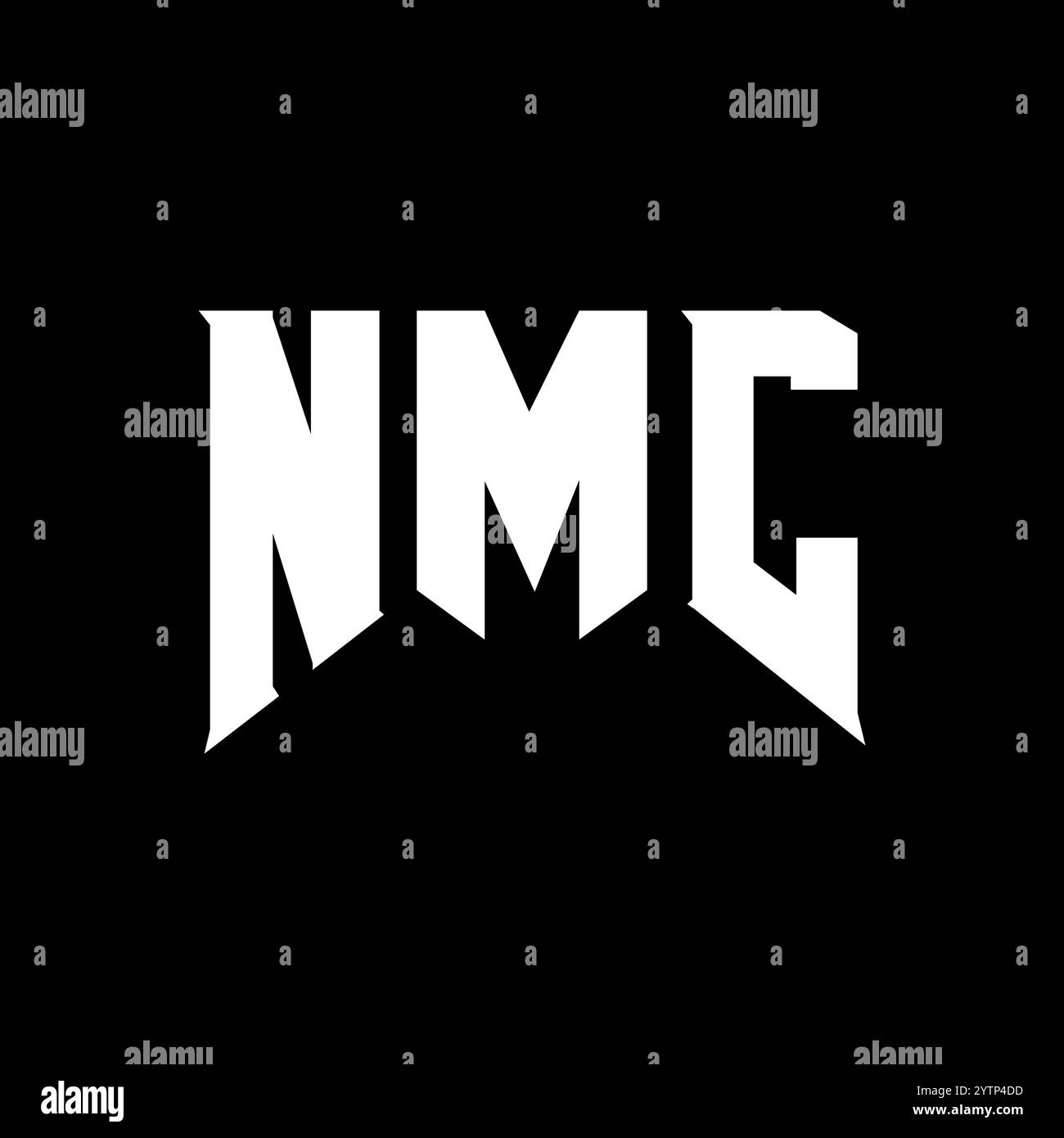 NMC letter logo design for technology company. NMC logo design black ...