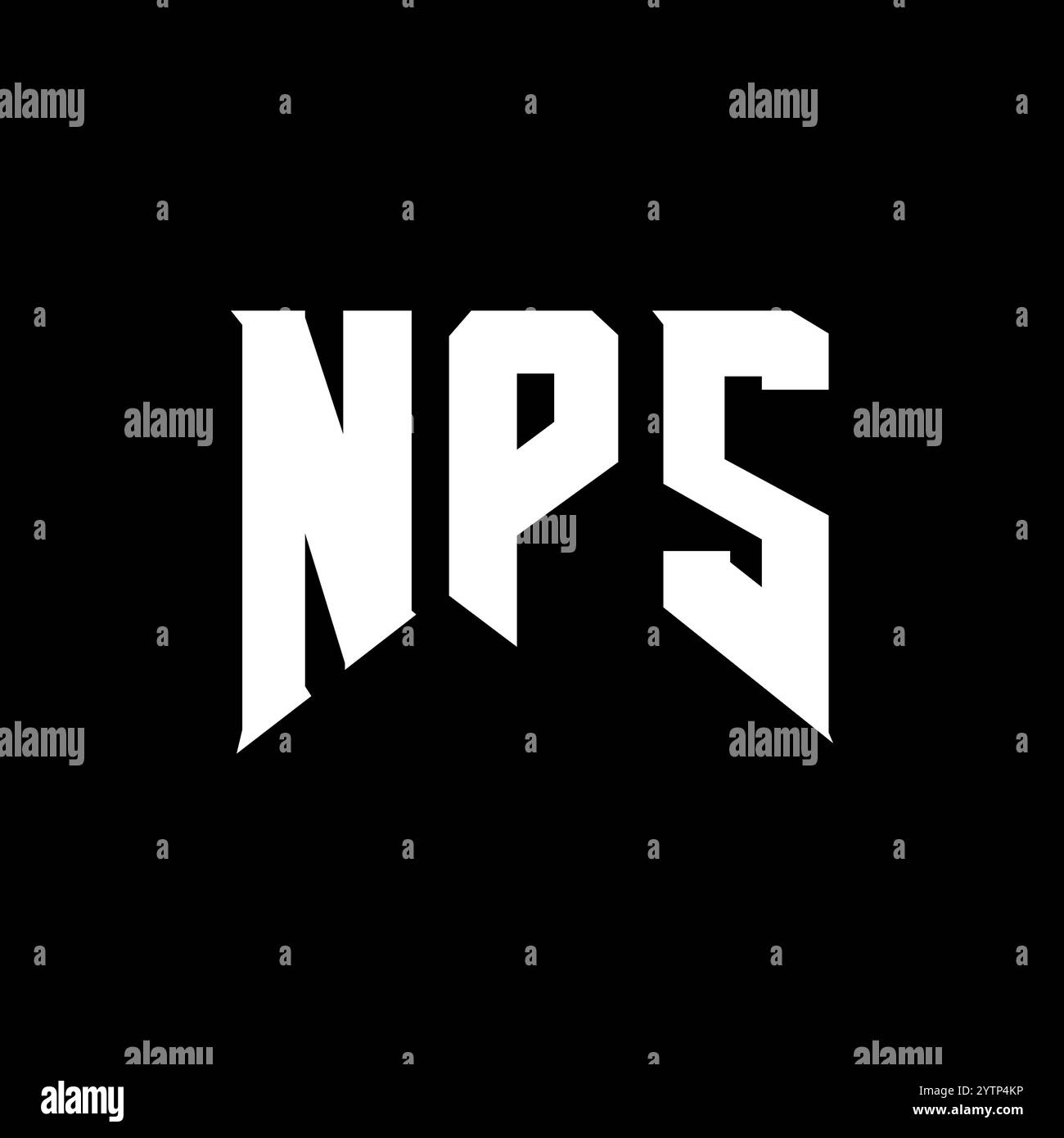 NPS letter logo design for technology company. NPS logo design black ...