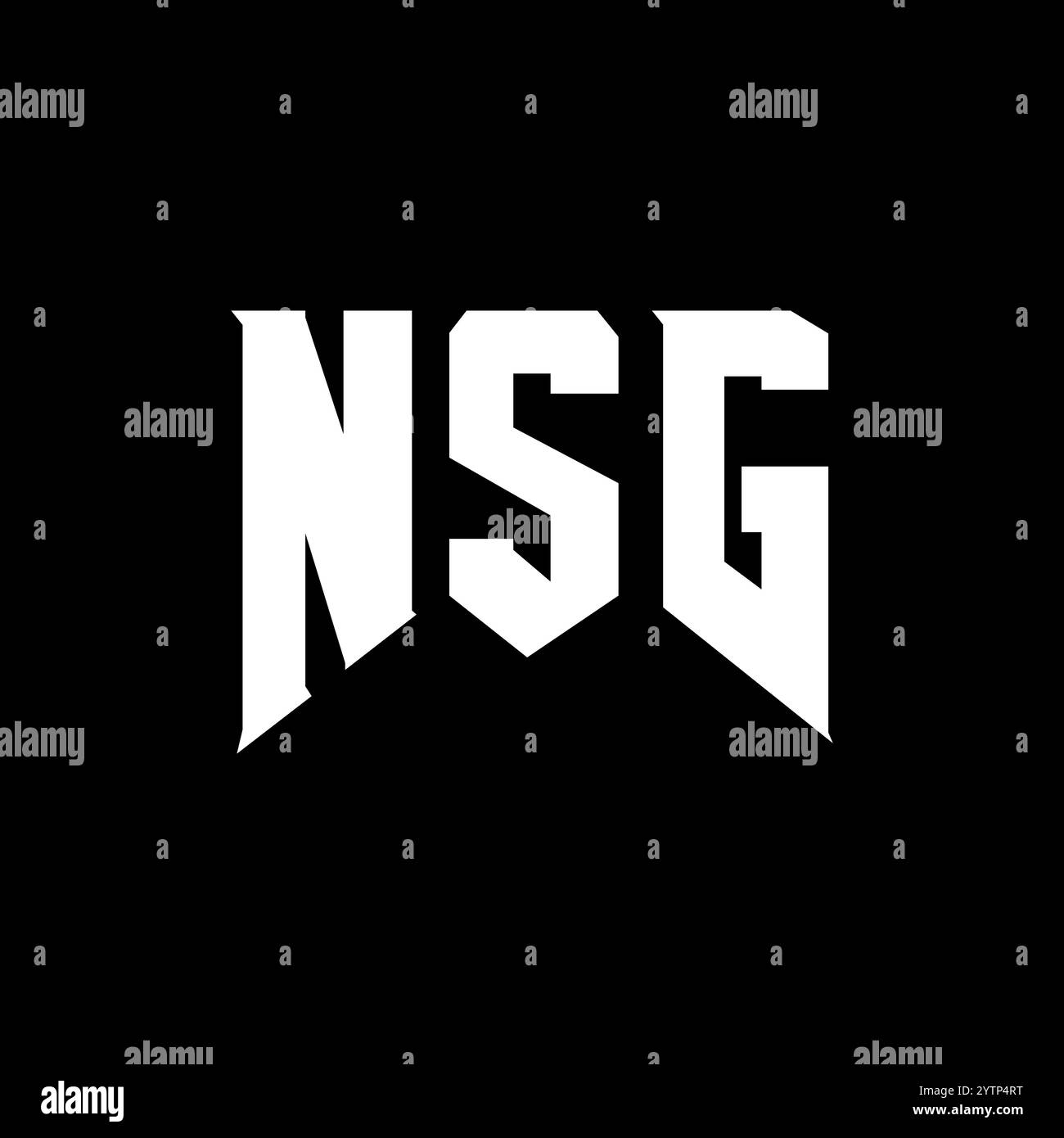 NSG letter logo design for technology company. NSG logo design black ...
