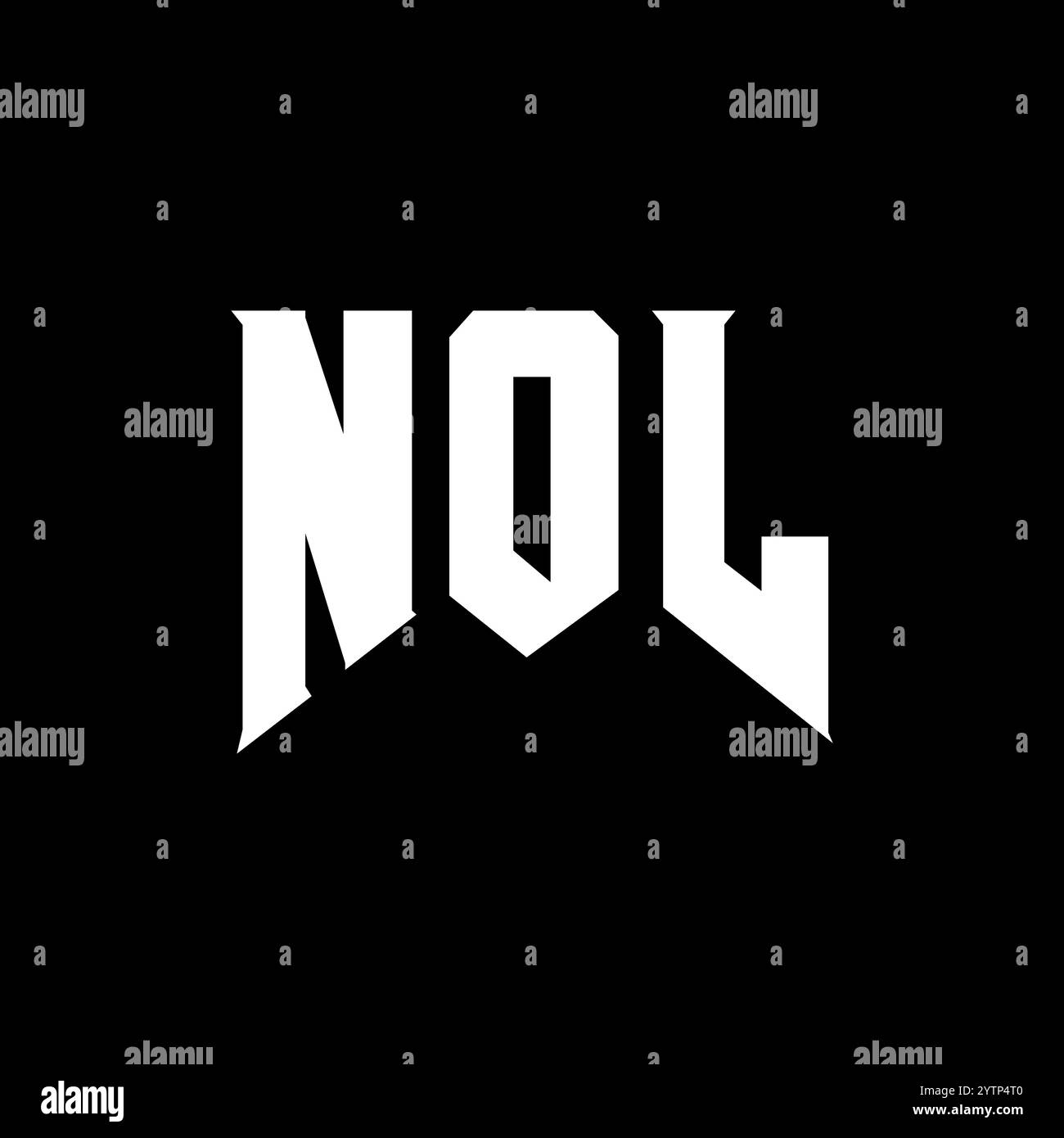 NOL letter logo design for technology company. NOL logo design black ...