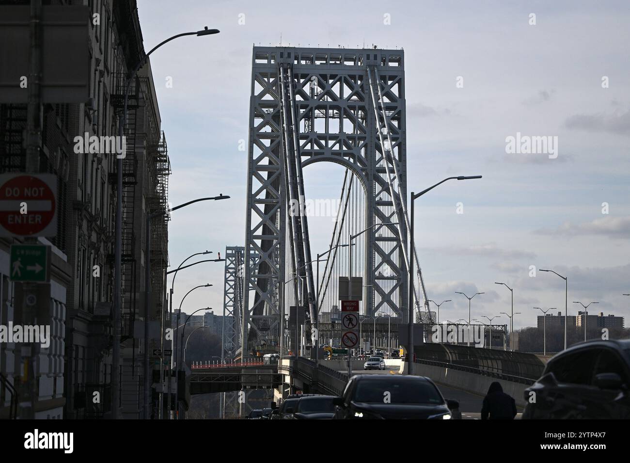 New York, USA. 07th Dec, 2024. View of the George Washington Bridge ...