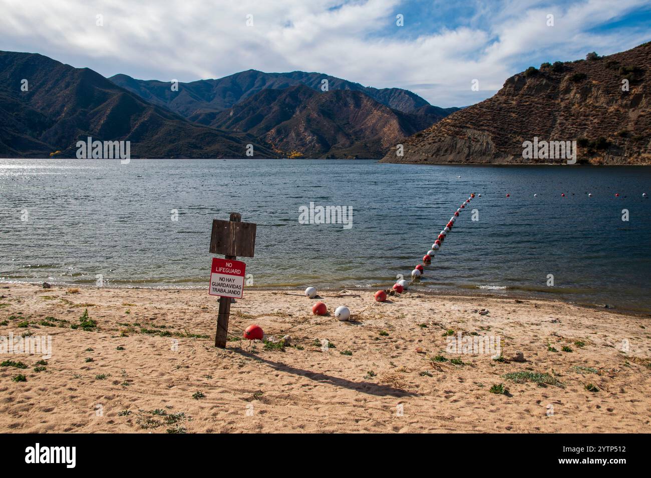 Pyramid Lake is a reservoir in Los Angeles County near Interstate 5 ...