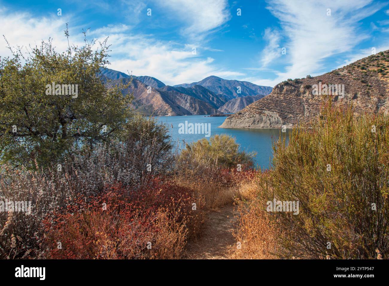 Pyramid Lake is a reservoir in Los Angeles County near Interstate 5 ...