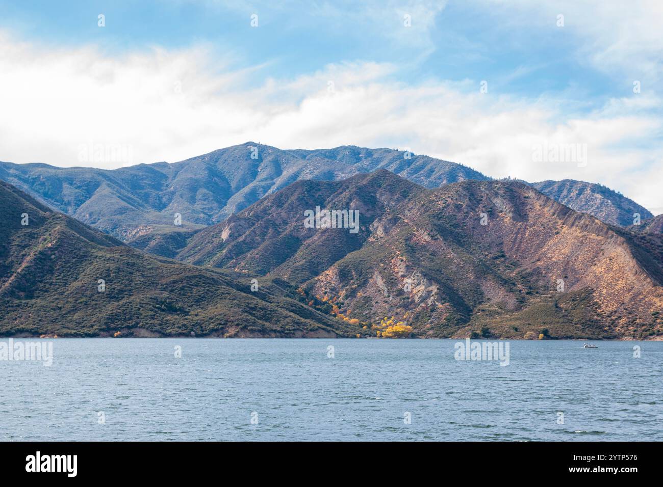 Pyramid Lake is a reservoir in Los Angeles County near Interstate 5 ...
