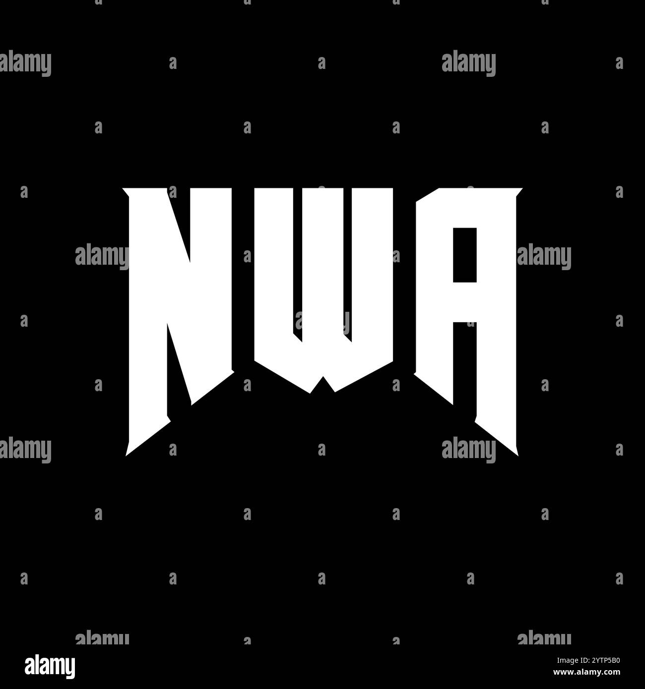 NWA letter logo design for technology company. NWA logo design black ...