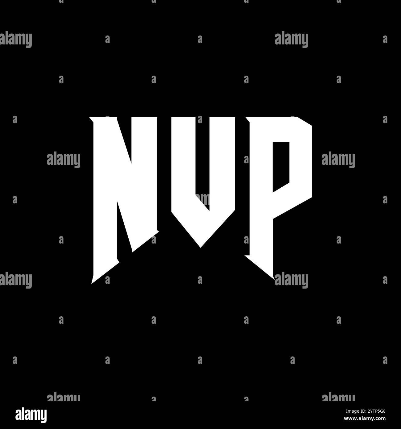 NVP letter logo design for technology company. NVP logo design black ...