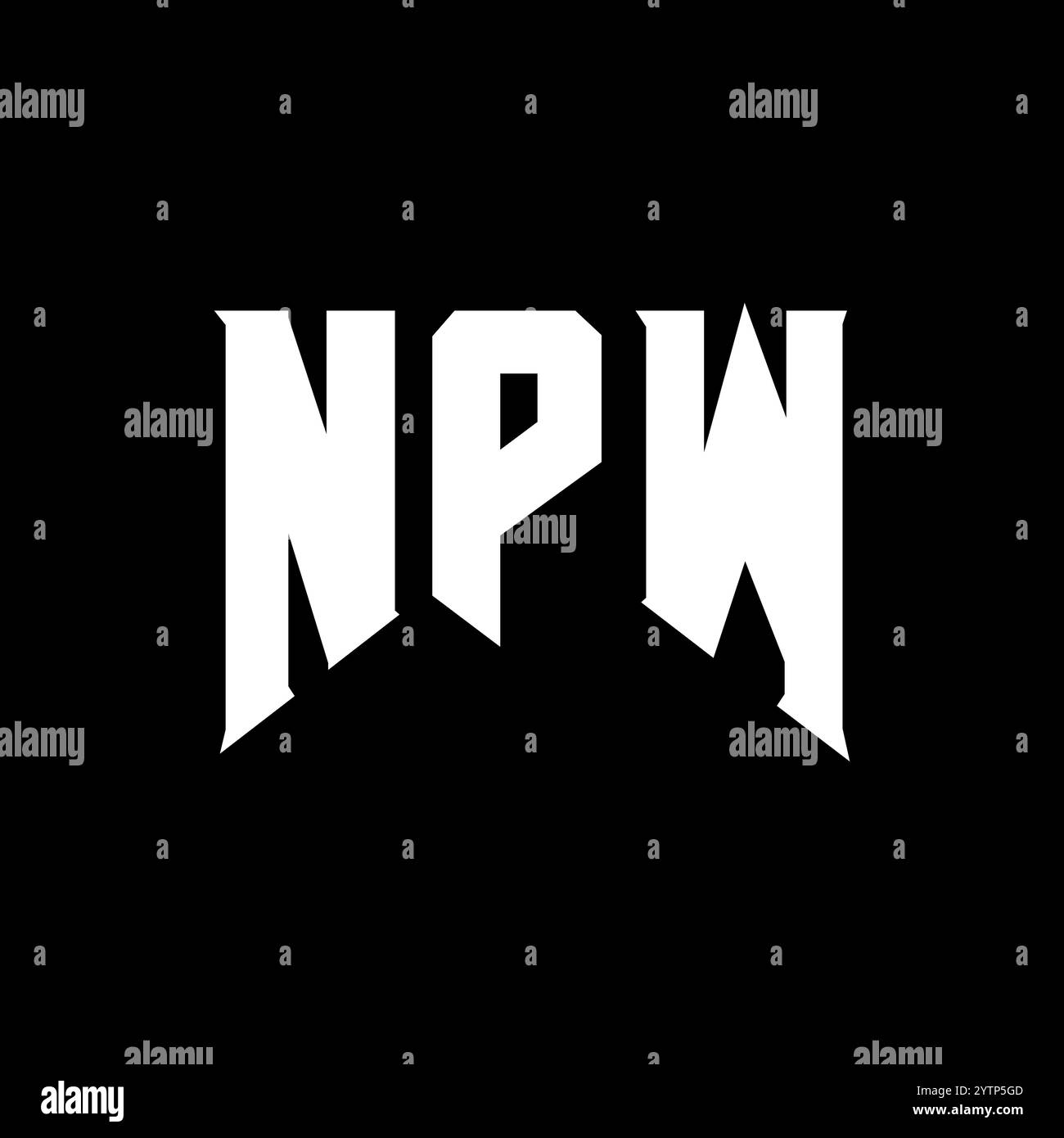 NPW letter logo design for technology company. NPW logo design black ...