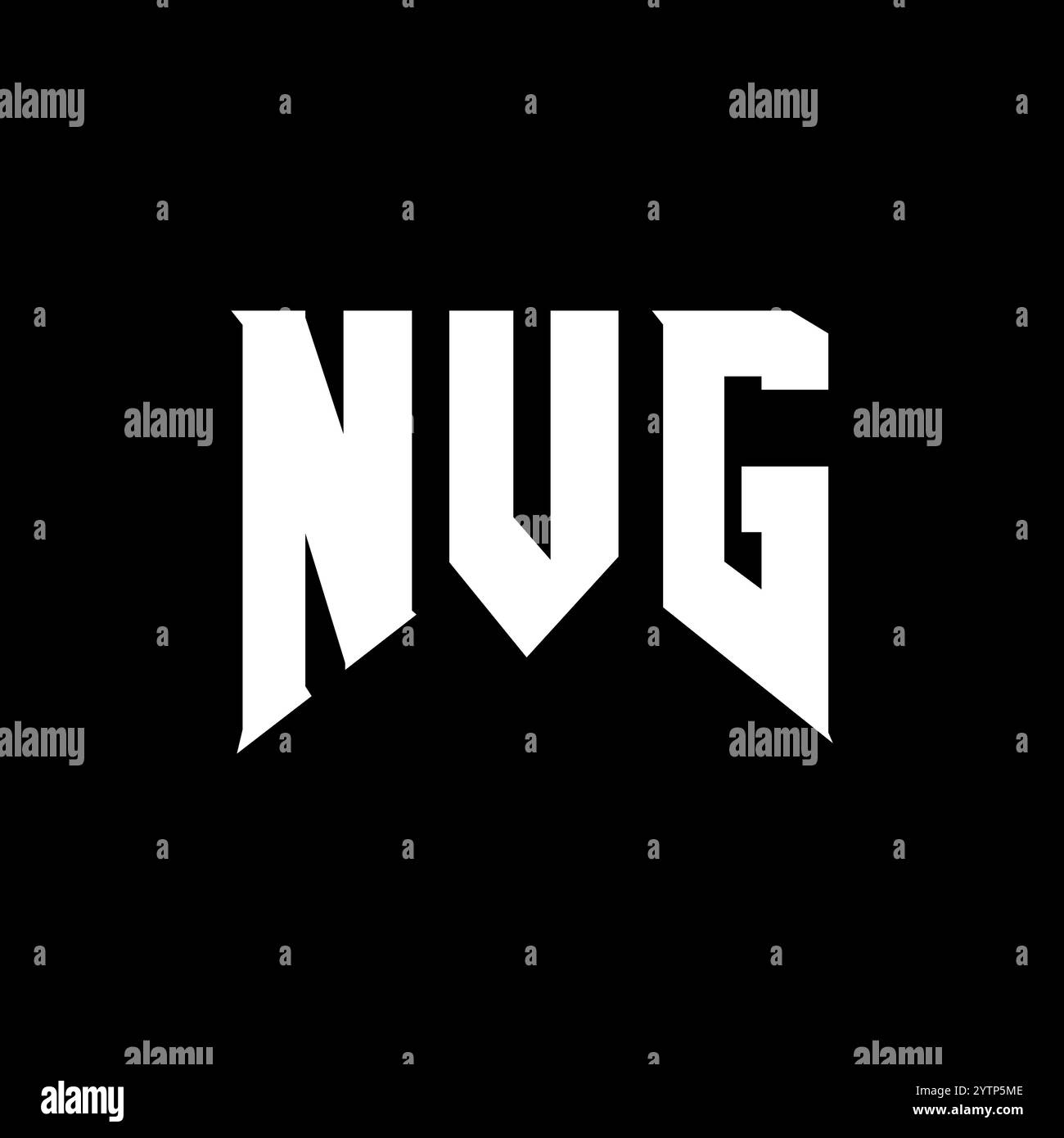 NVG letter logo design for technology company. NVG logo design black ...