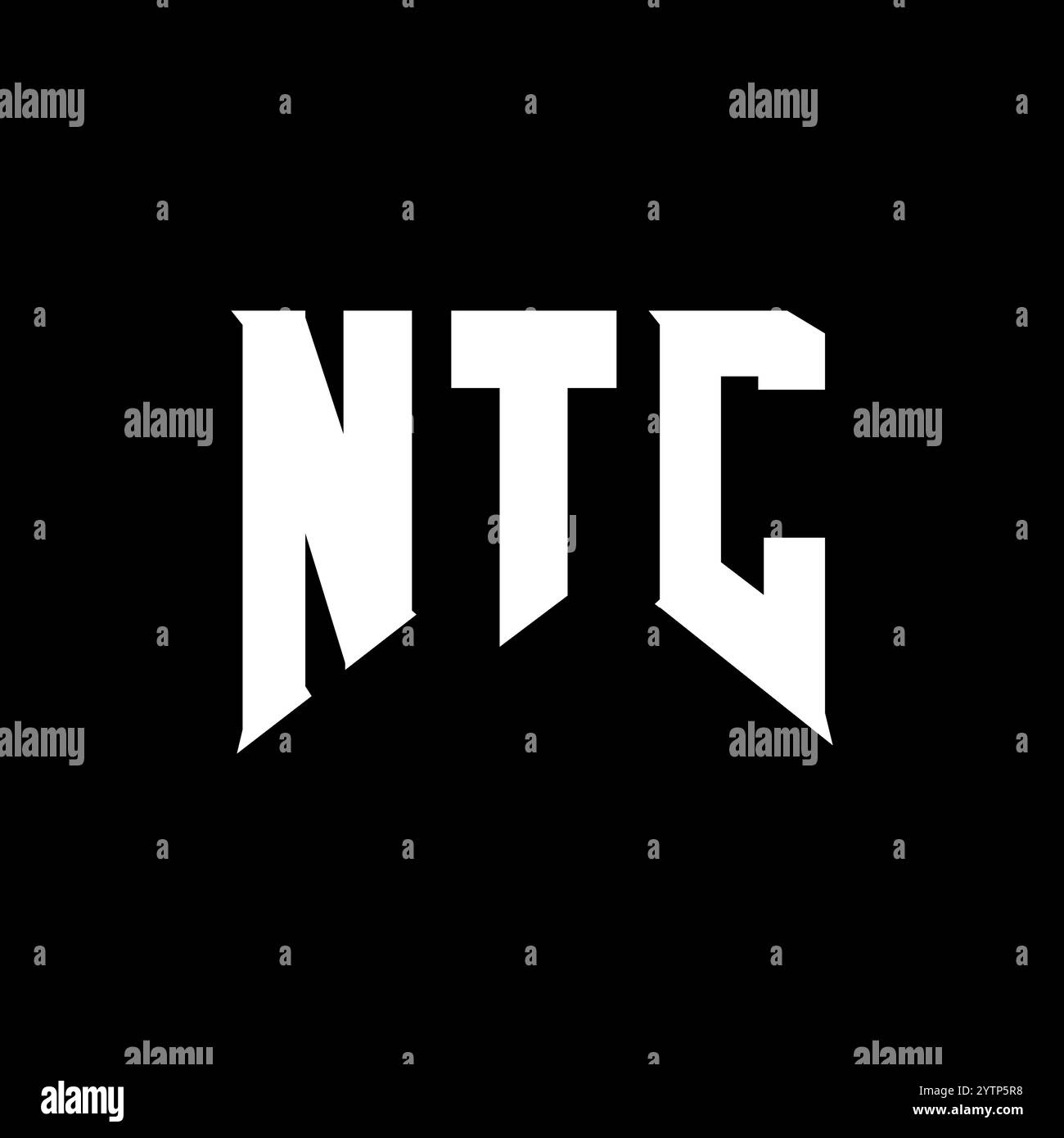 NTC letter logo design for technology company. NTC logo design black ...