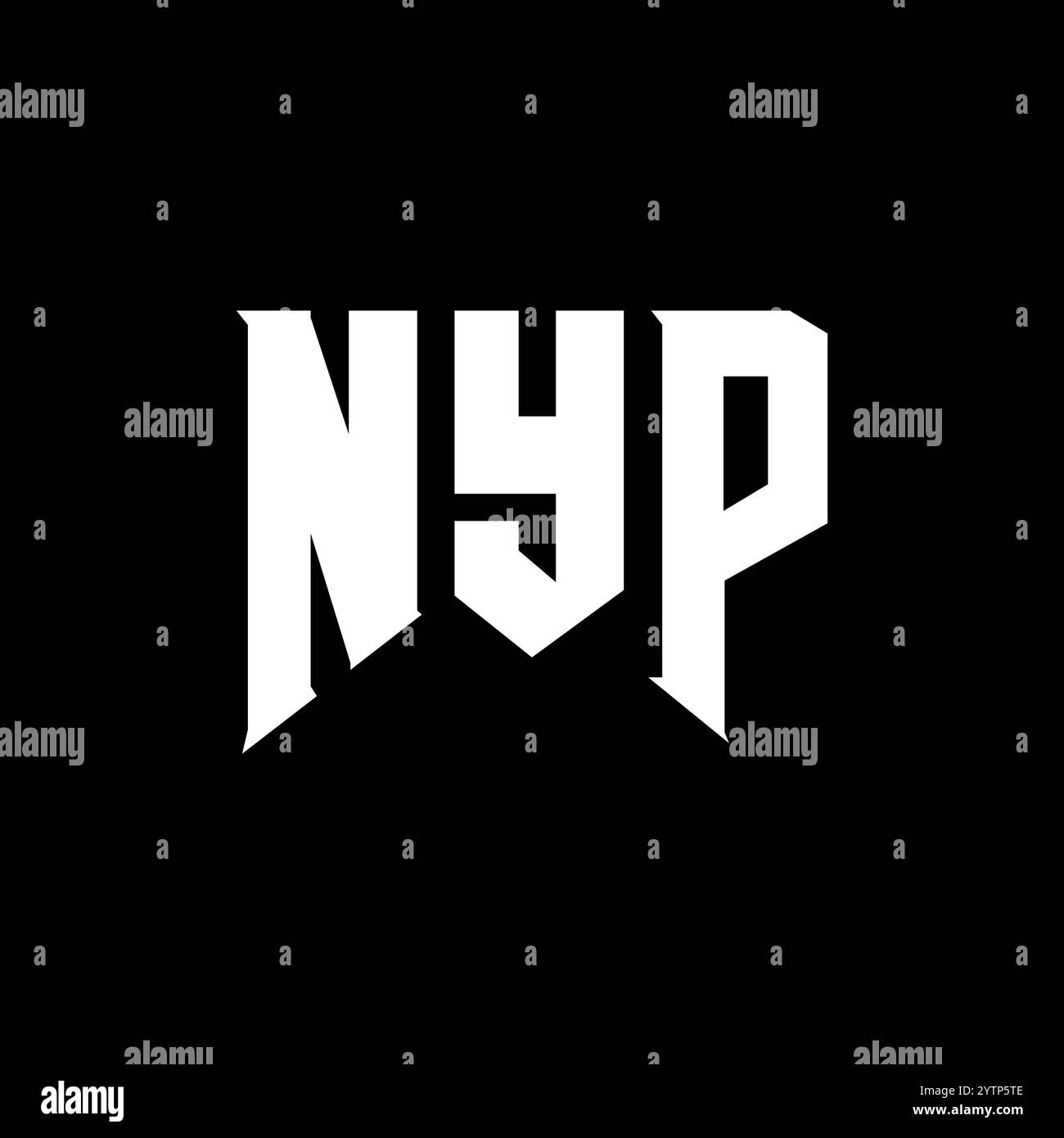 NYP letter logo design for technology company. NYP logo design black ...