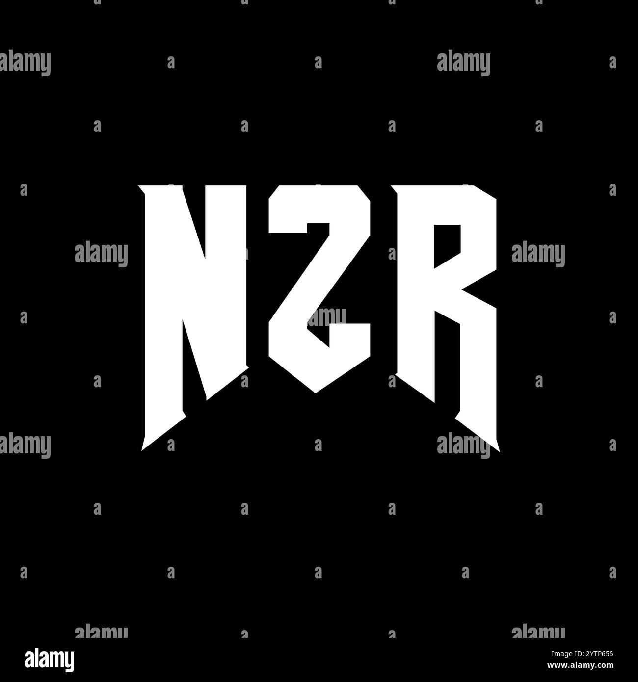 NZR letter logo design for technology company. NZR logo design black ...