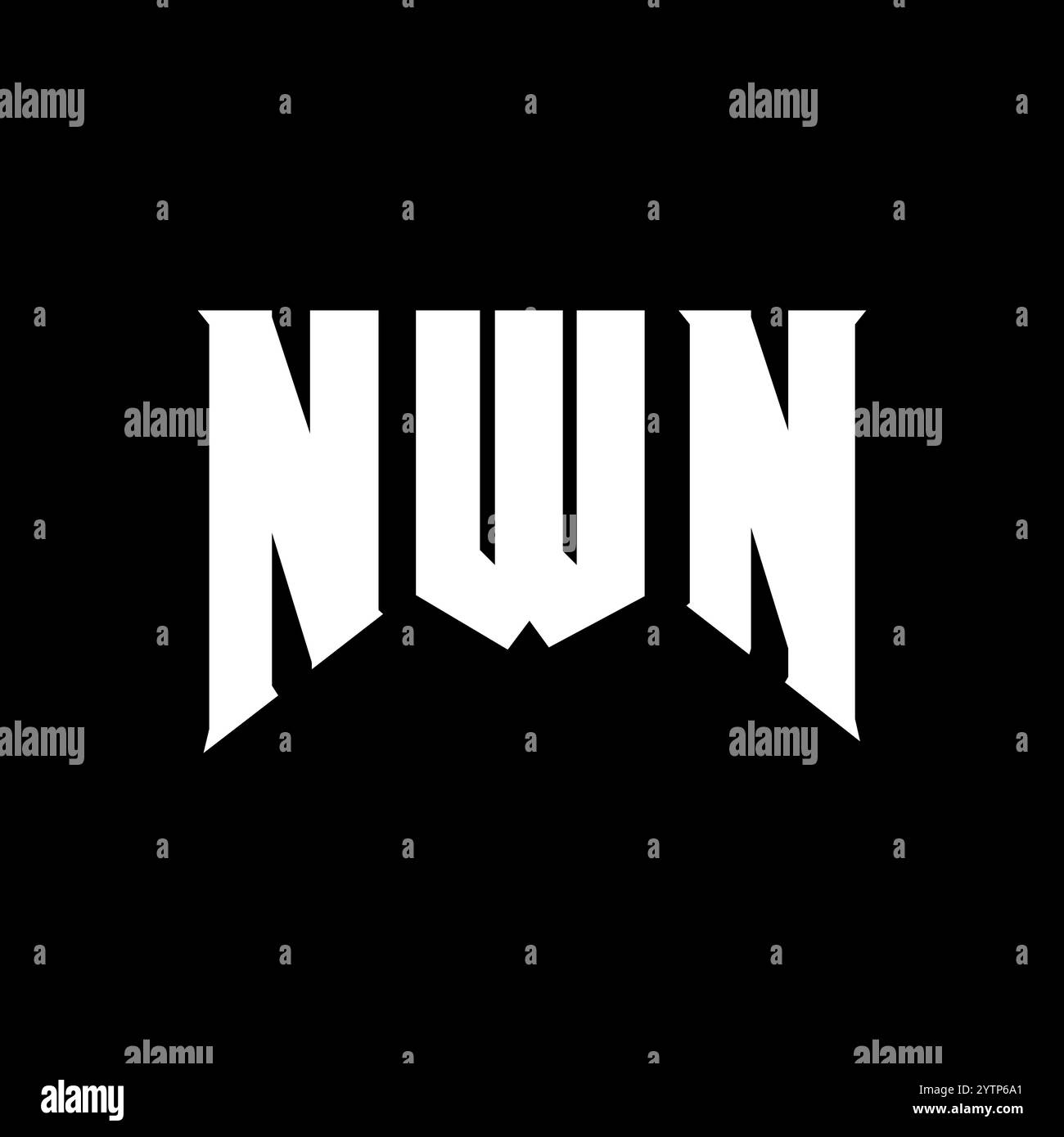 NWN letter logo design for technology company. NWN logo design black ...
