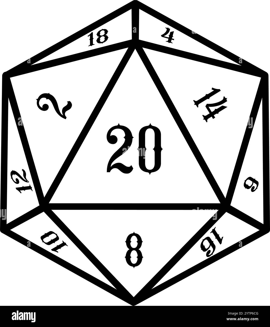 Red d20 isolated Stock Vector Images - Alamy