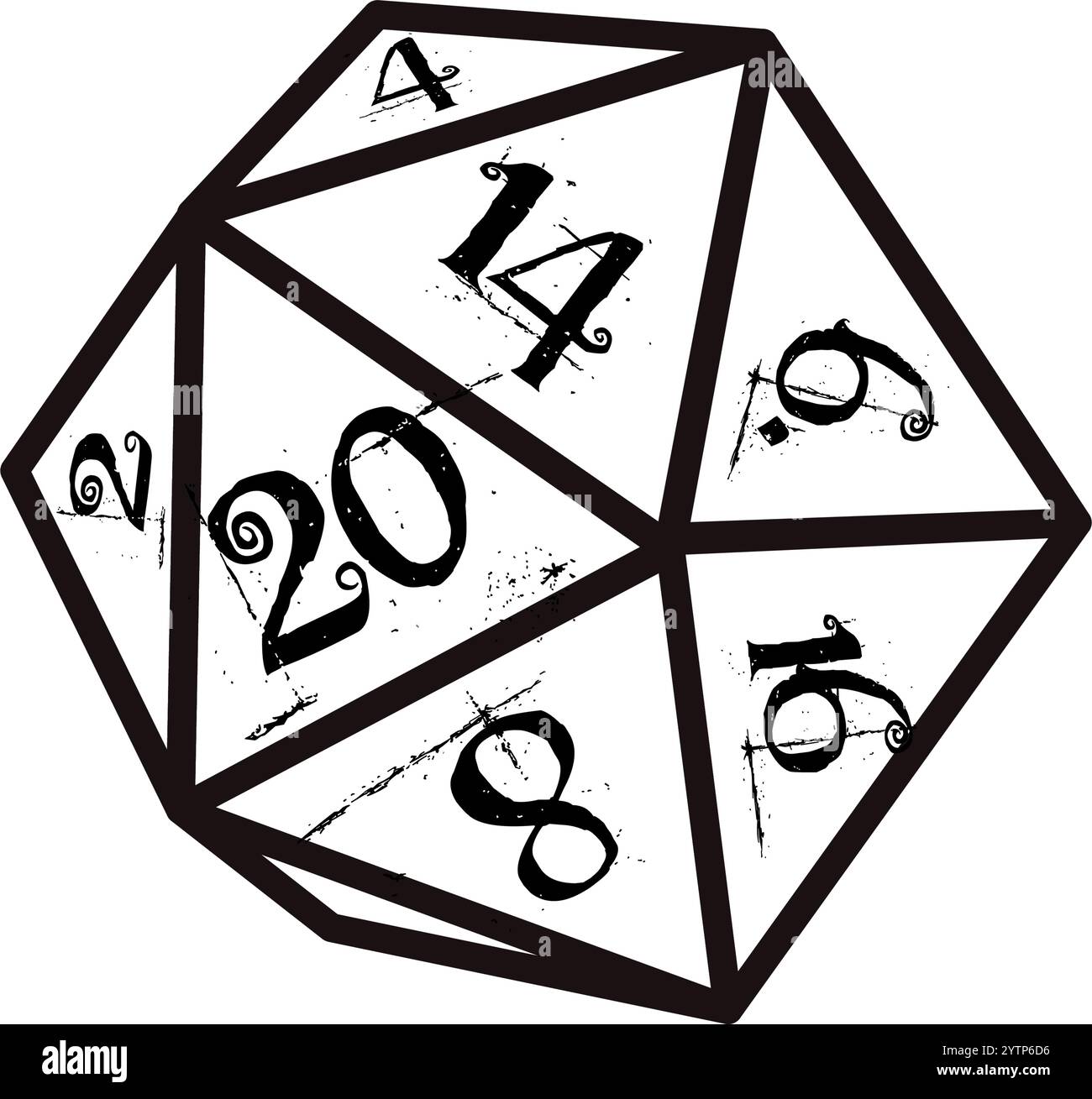 White d20 Stock Vector Images - Alamy