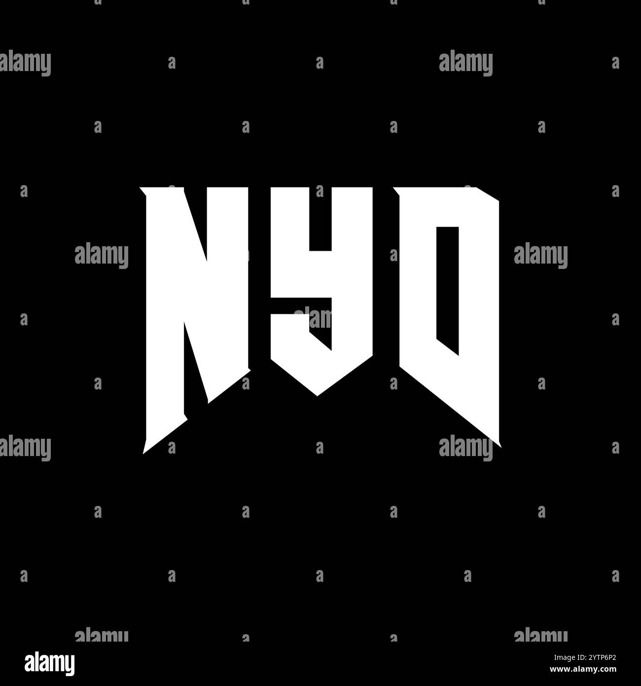 NYD letter logo design for technology company. NYD logo design black ...