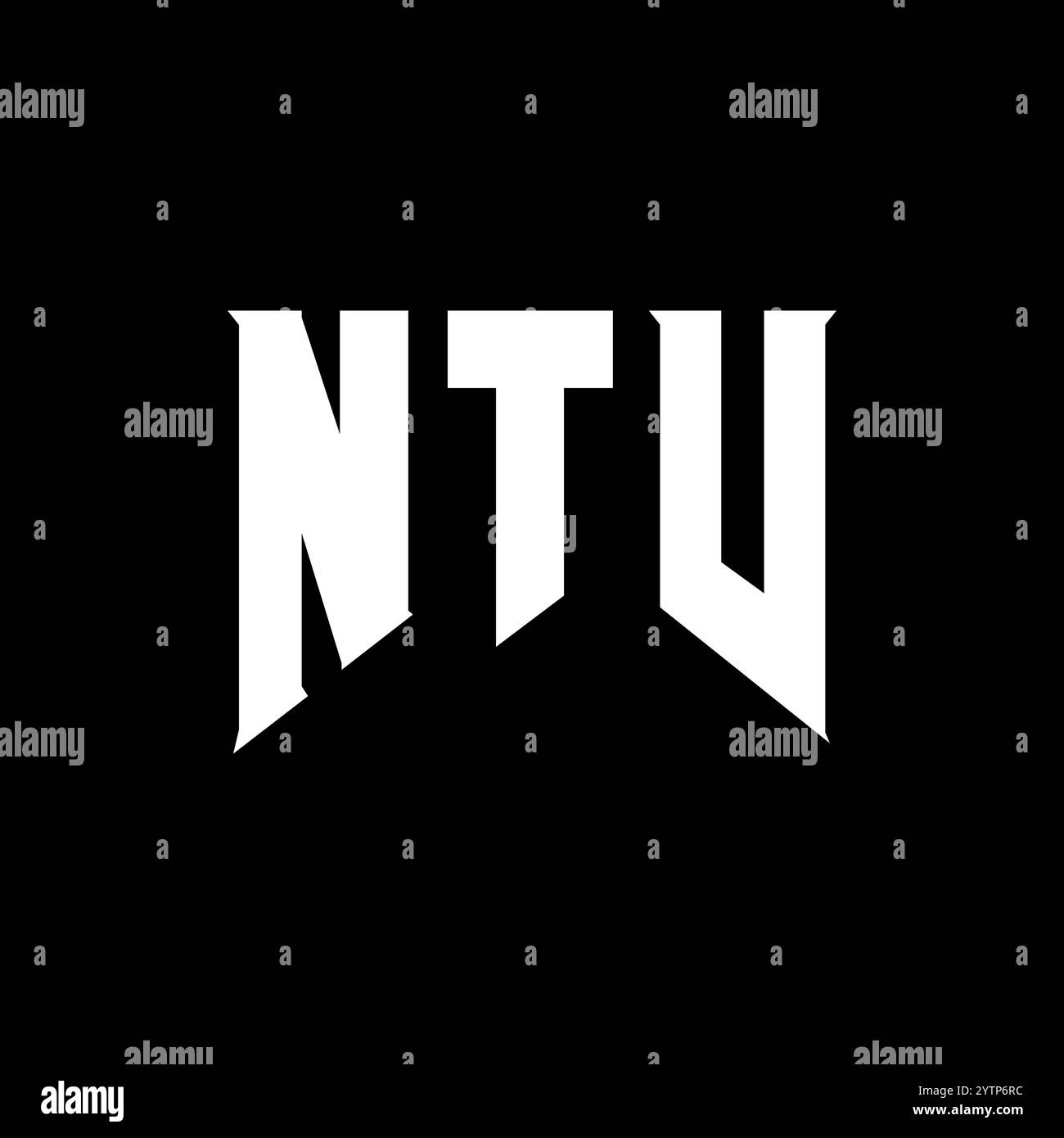 NTV letter logo design for technology company. NTV logo design black ...