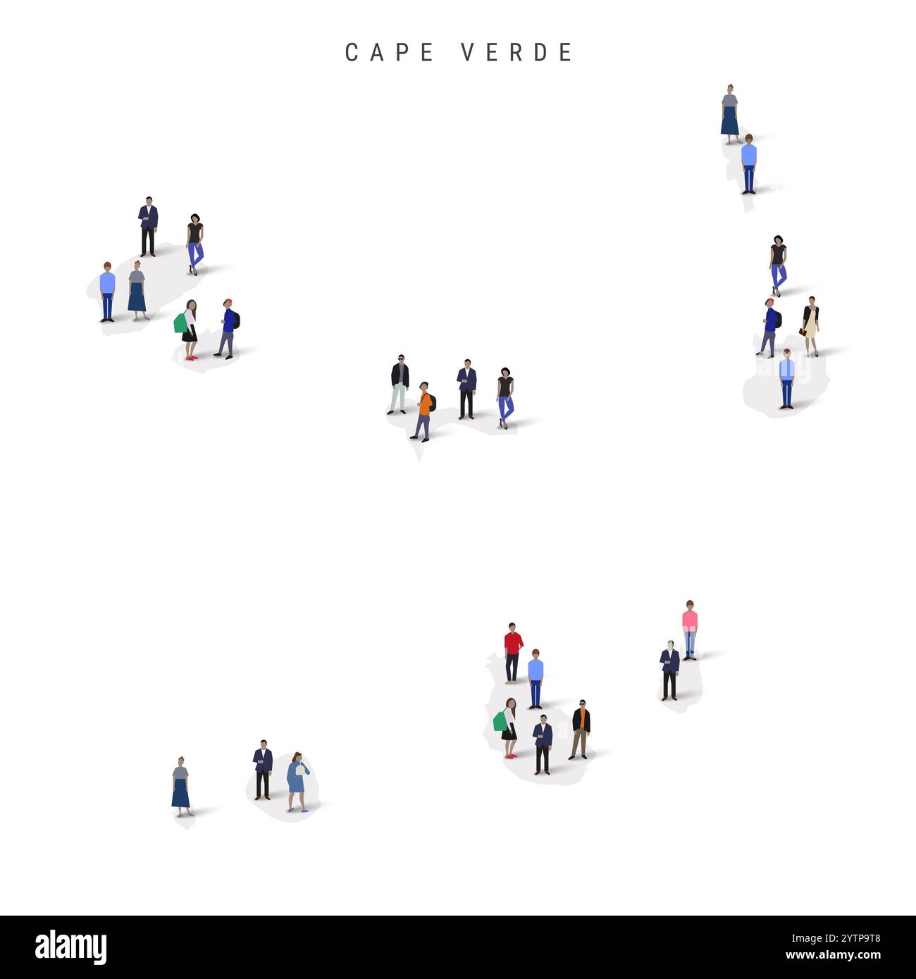 Cape Verde Population Map