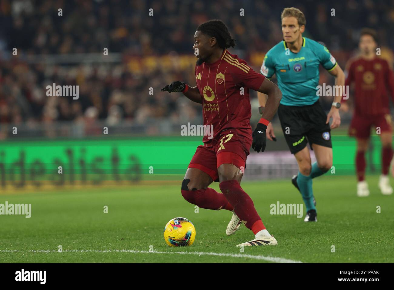 Rome, Italy 7.12.2024 : Manu Kone of Roma during Italian football ...