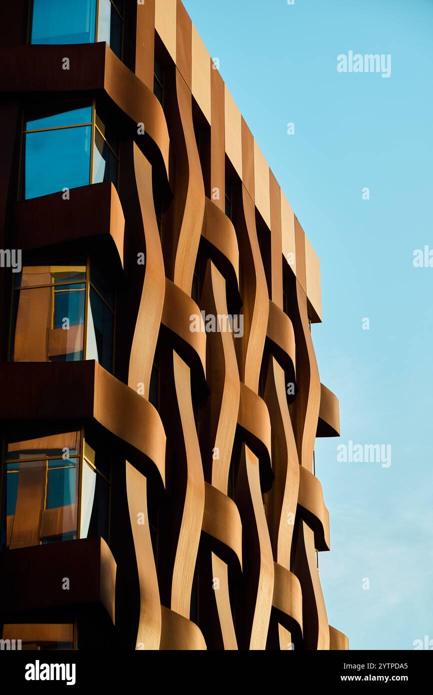 Modern Architectural Design Featuring a Unique and Striking Textured ...