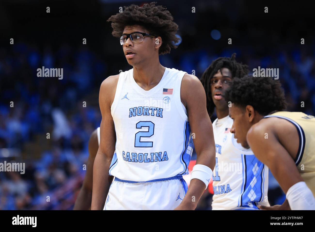 December 7, 2024: North Carolina Tar Heels forward James Brown (2) on ...