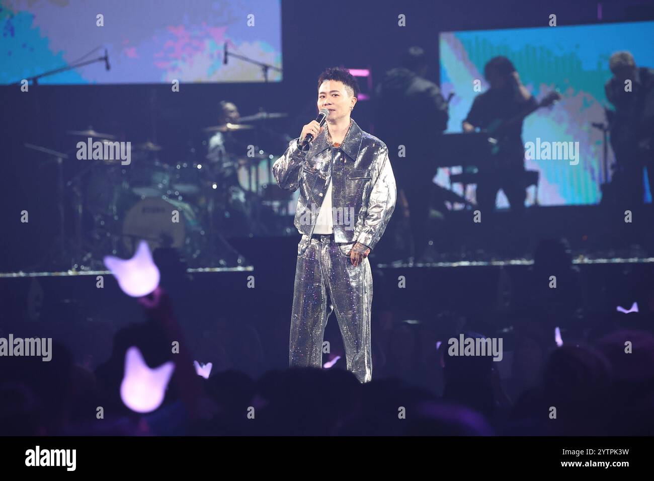 TAIPEI, CHINA - DECEMBER 7, 2024 - Chinese Taiwanese male singer Xiao ...