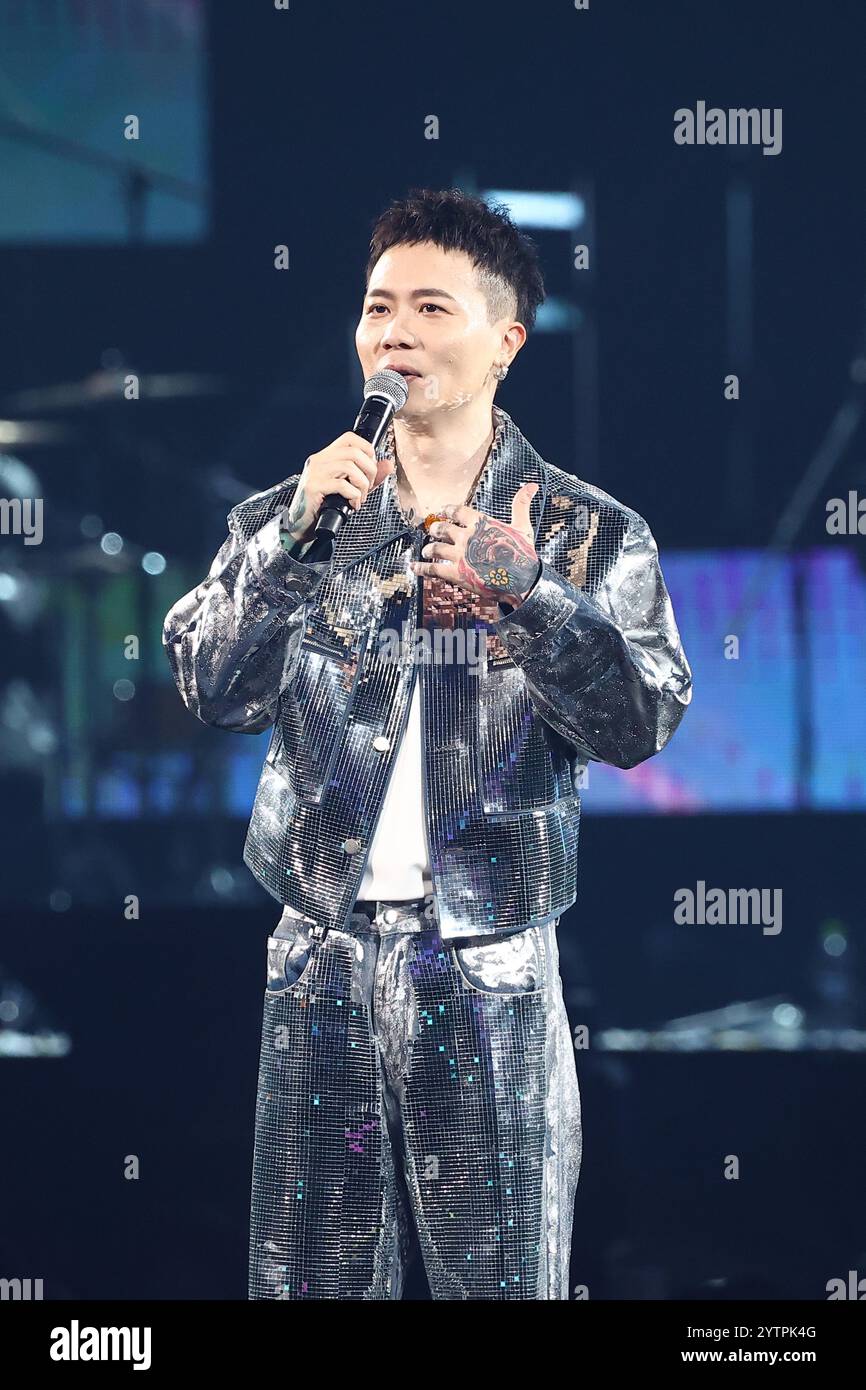 TAIPEI, CHINA - DECEMBER 7, 2024 - Chinese Taiwanese male singer Xiao ...