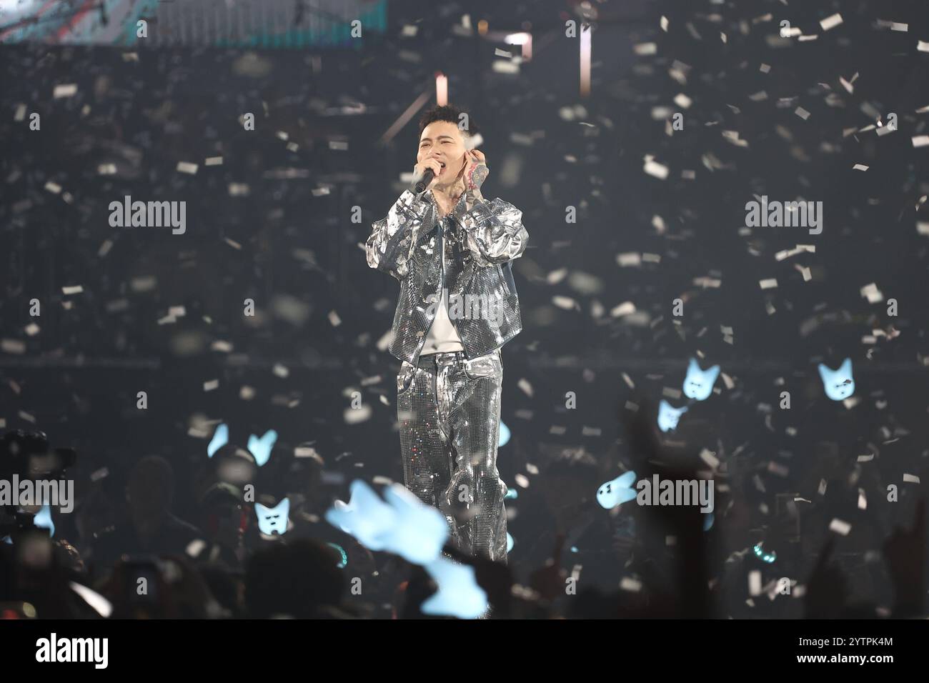 TAIPEI, CHINA - DECEMBER 7, 2024 - Chinese Taiwanese male singer Xiao ...