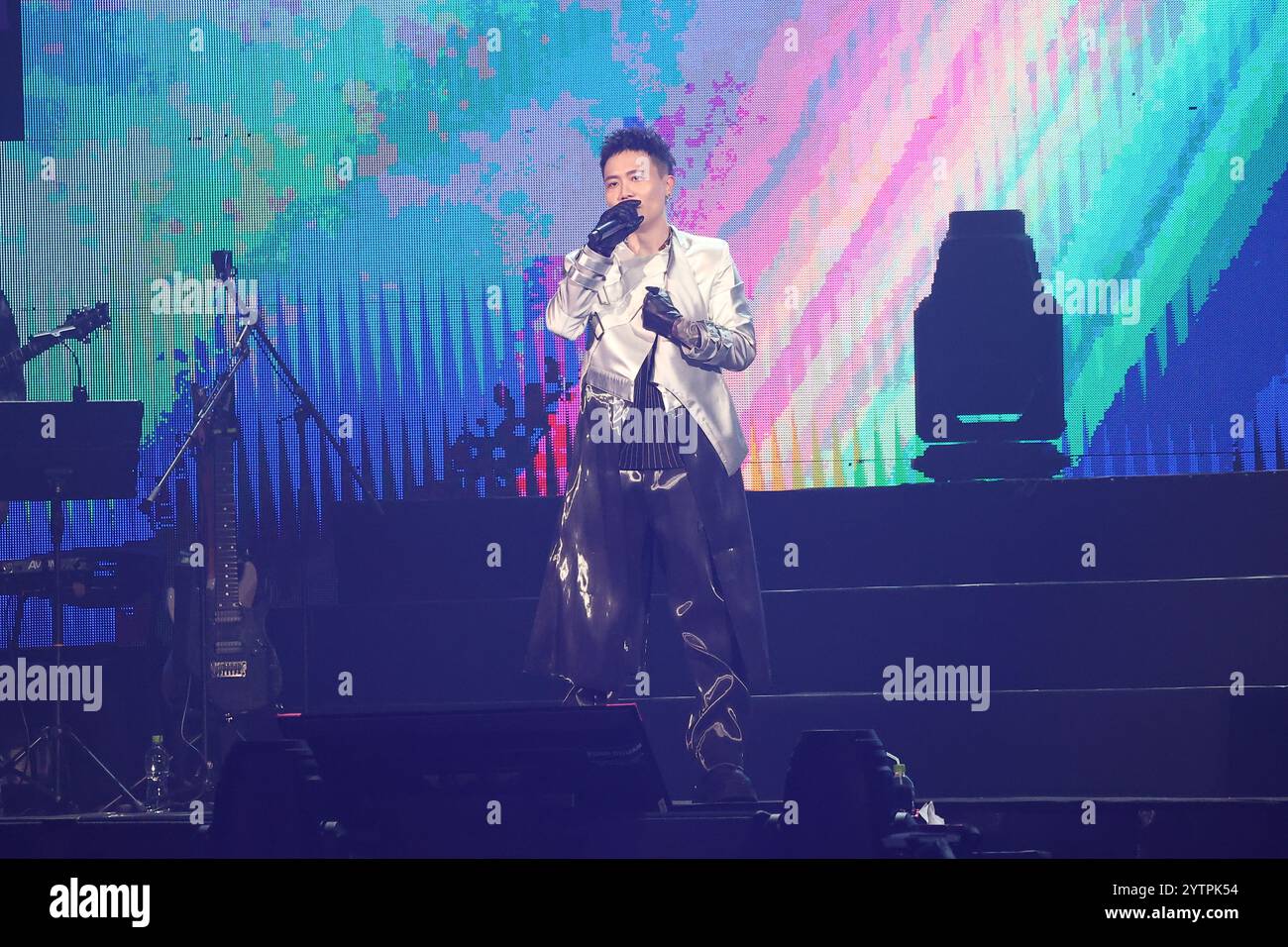 TAIPEI, CHINA - DECEMBER 7, 2024 - Chinese Taiwanese male singer Xiao ...