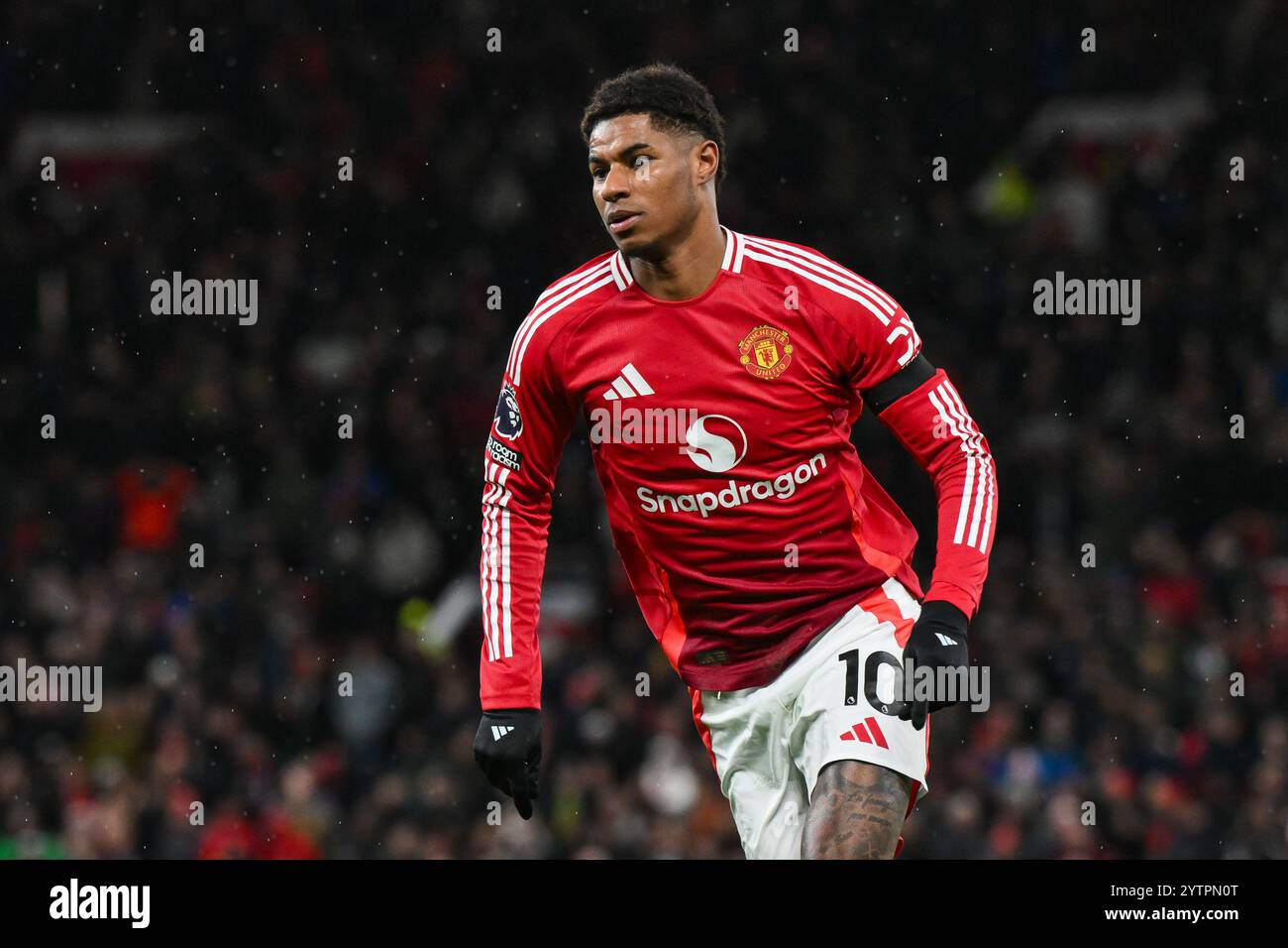 Marcus Rashford of Manchester United in action during the Premier ...