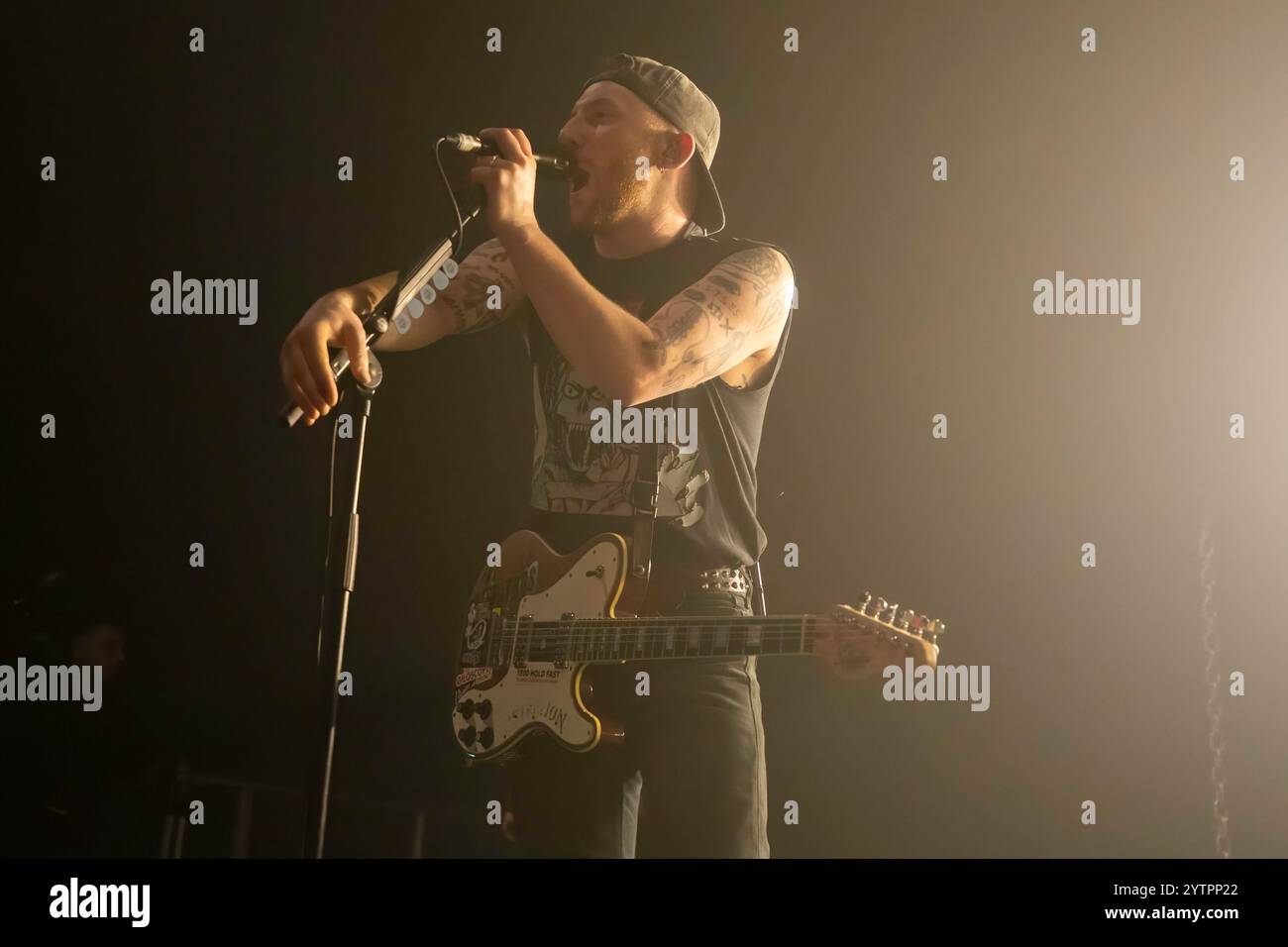 Manchester, England, 7th December, 2024. While She Sleeps playing o2 ...